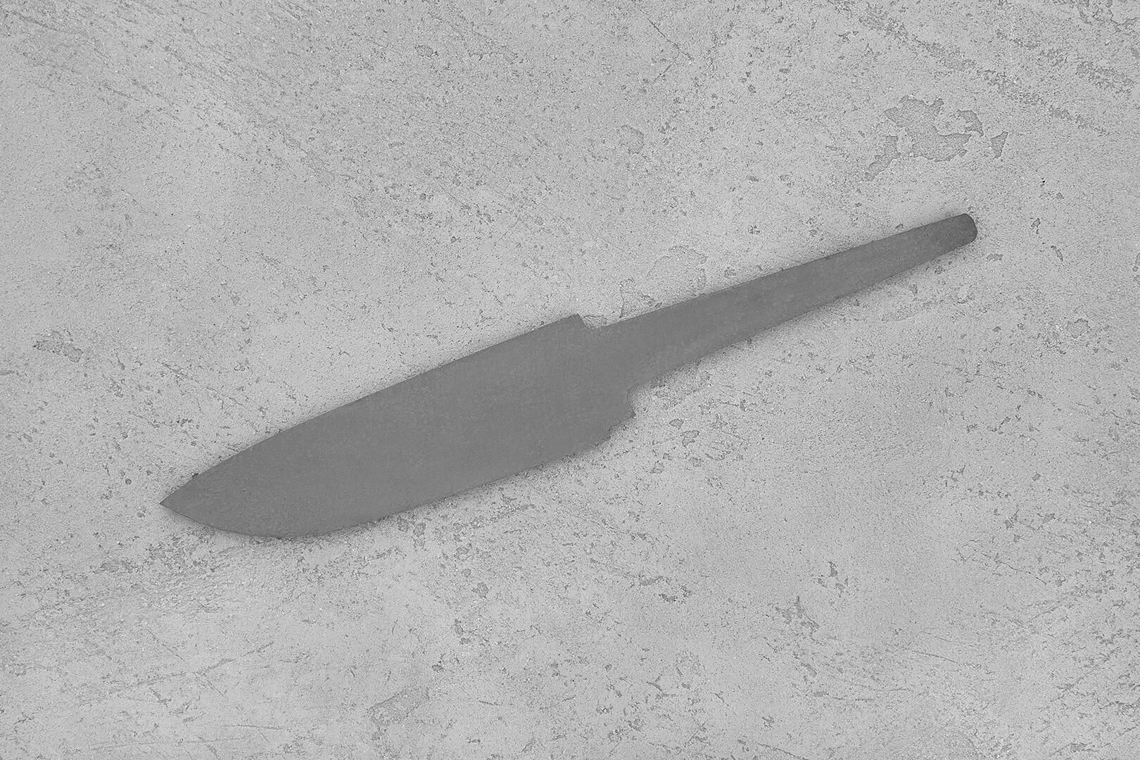 Заготовка для ножа, сталь M398 3,5мм. Модель "Рыжик" с клинком 98мм, ТО 64-65HRC