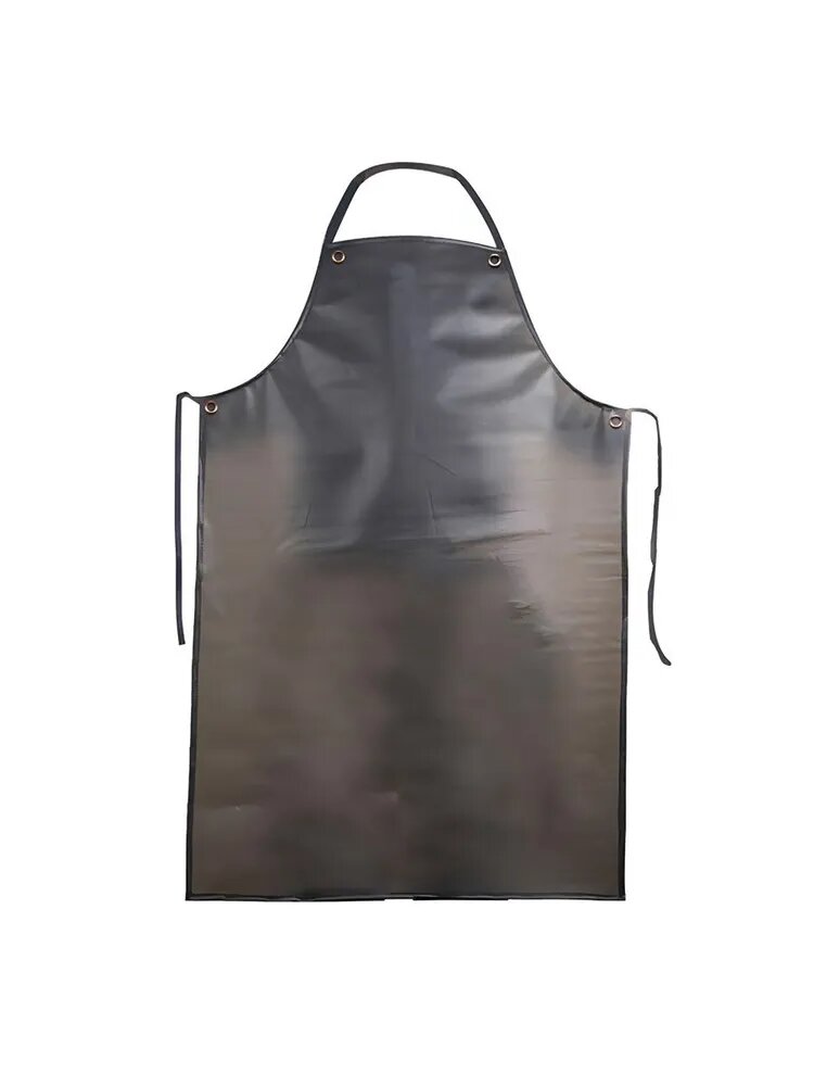 TELOLY Водонепроница apron, антикоррозийный резиновый фартук для лабораторных работ, стрижки собак, чистки рыбы, мясника, барбекю, черный 80x55 см