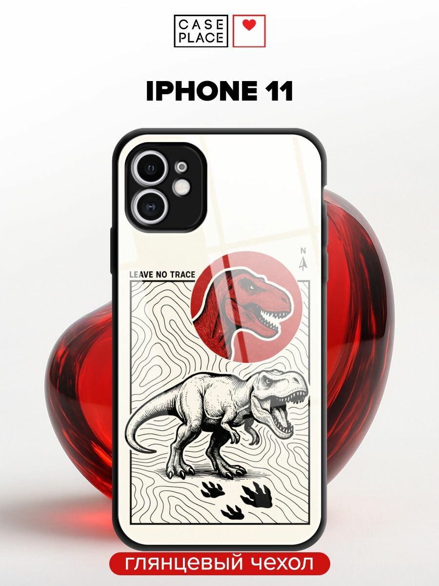 Чехол на Apple iPhone 11 / Айфон 11 с принтом "Leave no trace"
