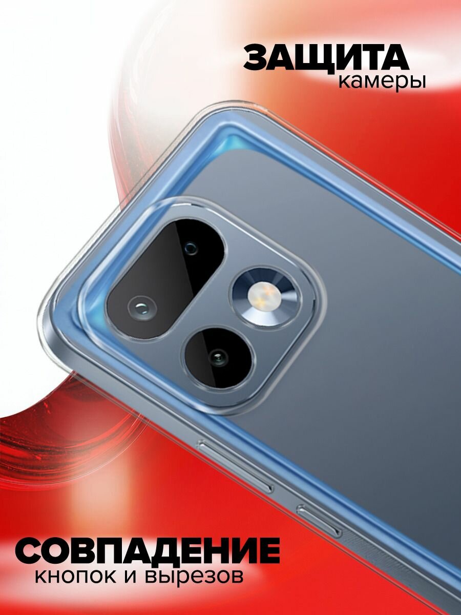 Чехол на Realme 16 Pro / Реалми 16 Про с принтом Голубое радио — фото 1