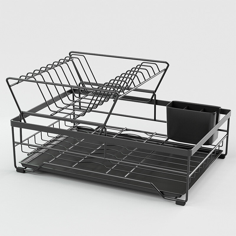 Подставка для посуды в японском стиле, двухъярусная бытовая подставка для тарелок и мисок, простая подставка для хранения столовой посуды.