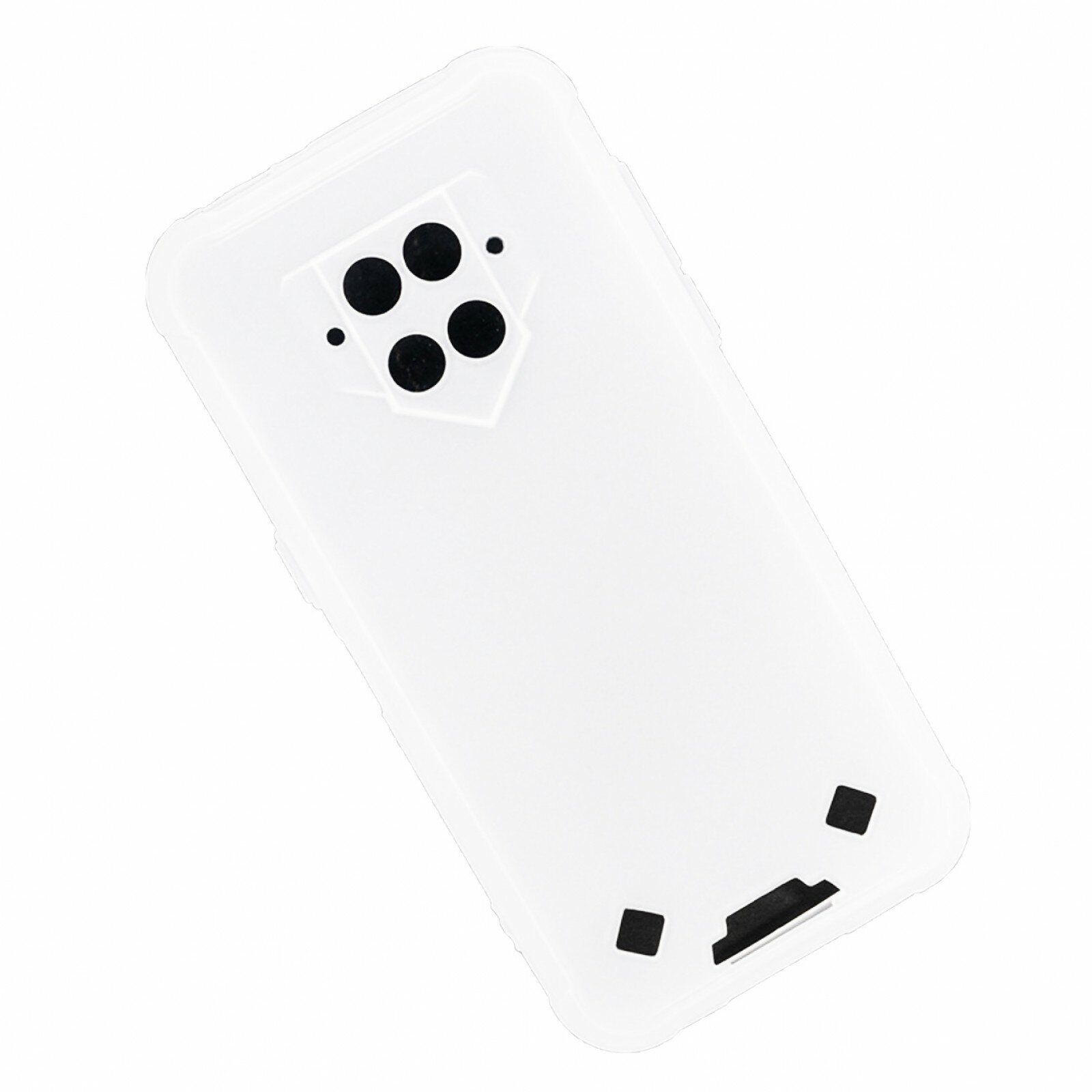 Чехол-бампер MyPads Tocco для Blackview BV9800 и BV9800 Pro с усиленной противоударной защитой углов белый