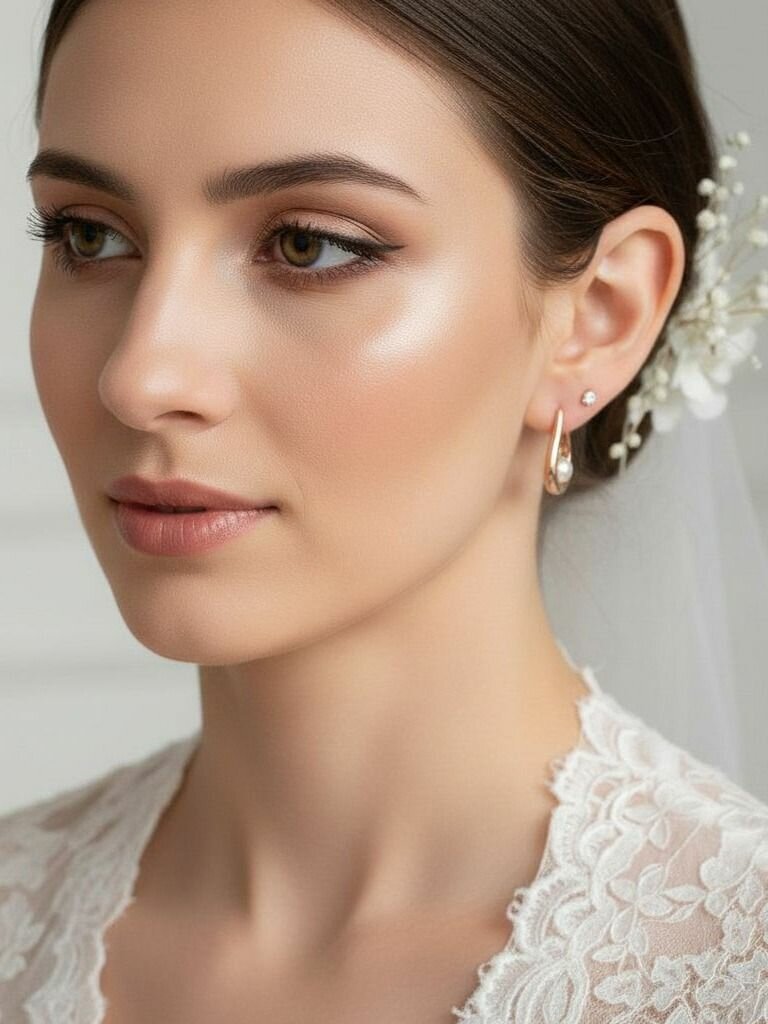 Серьги, фианит
