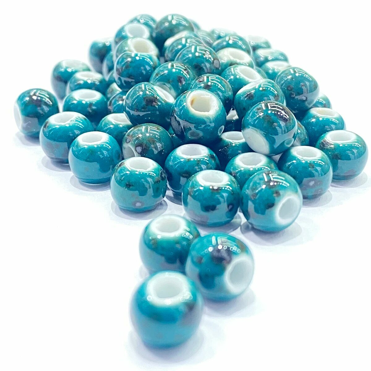 Керамические бусины-разделители 8 мм, 60 цветов 100PCS, lvban