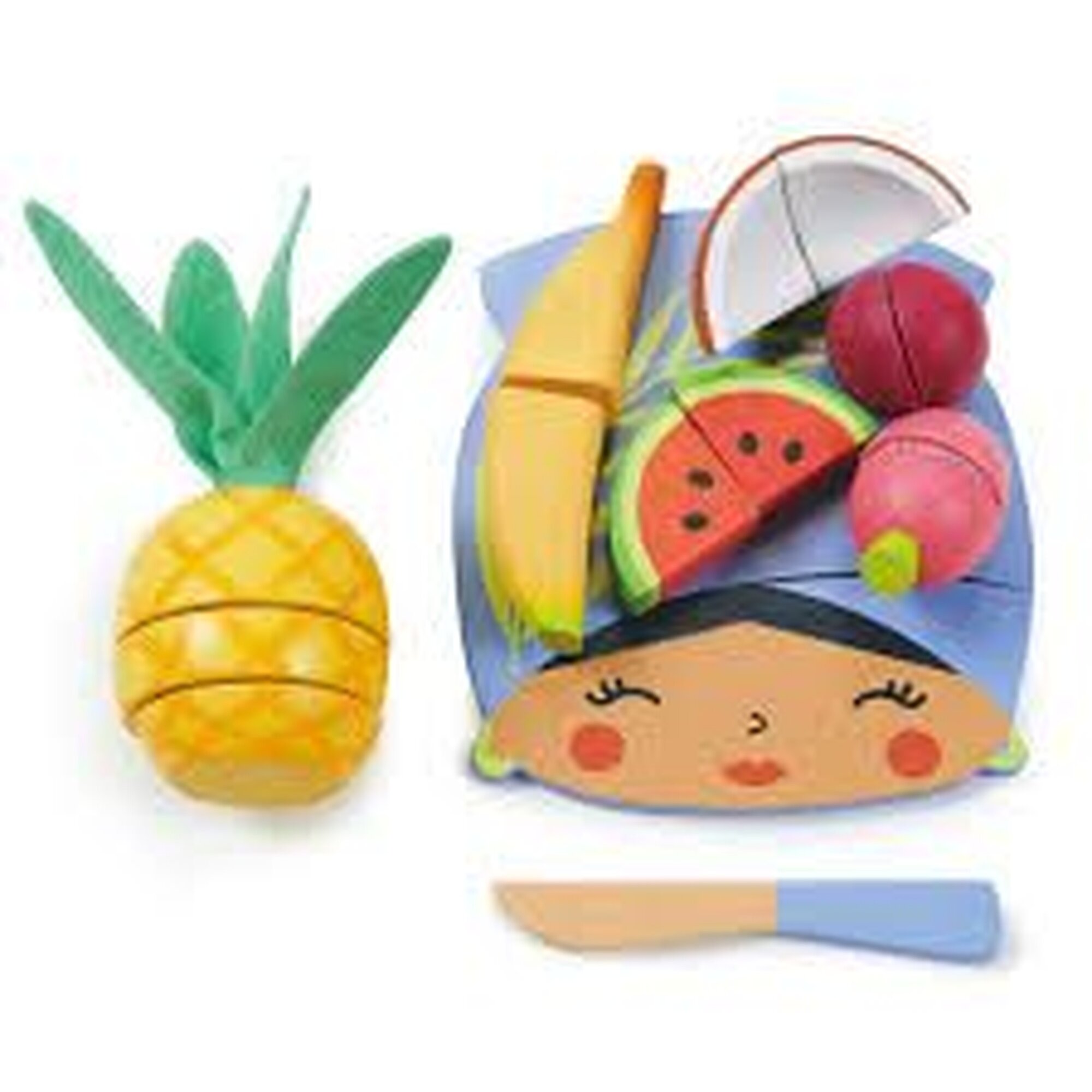 Деревянные игрушки Tender Leaf Toys - Разделочная доска с тропическими фруктами - TL8281