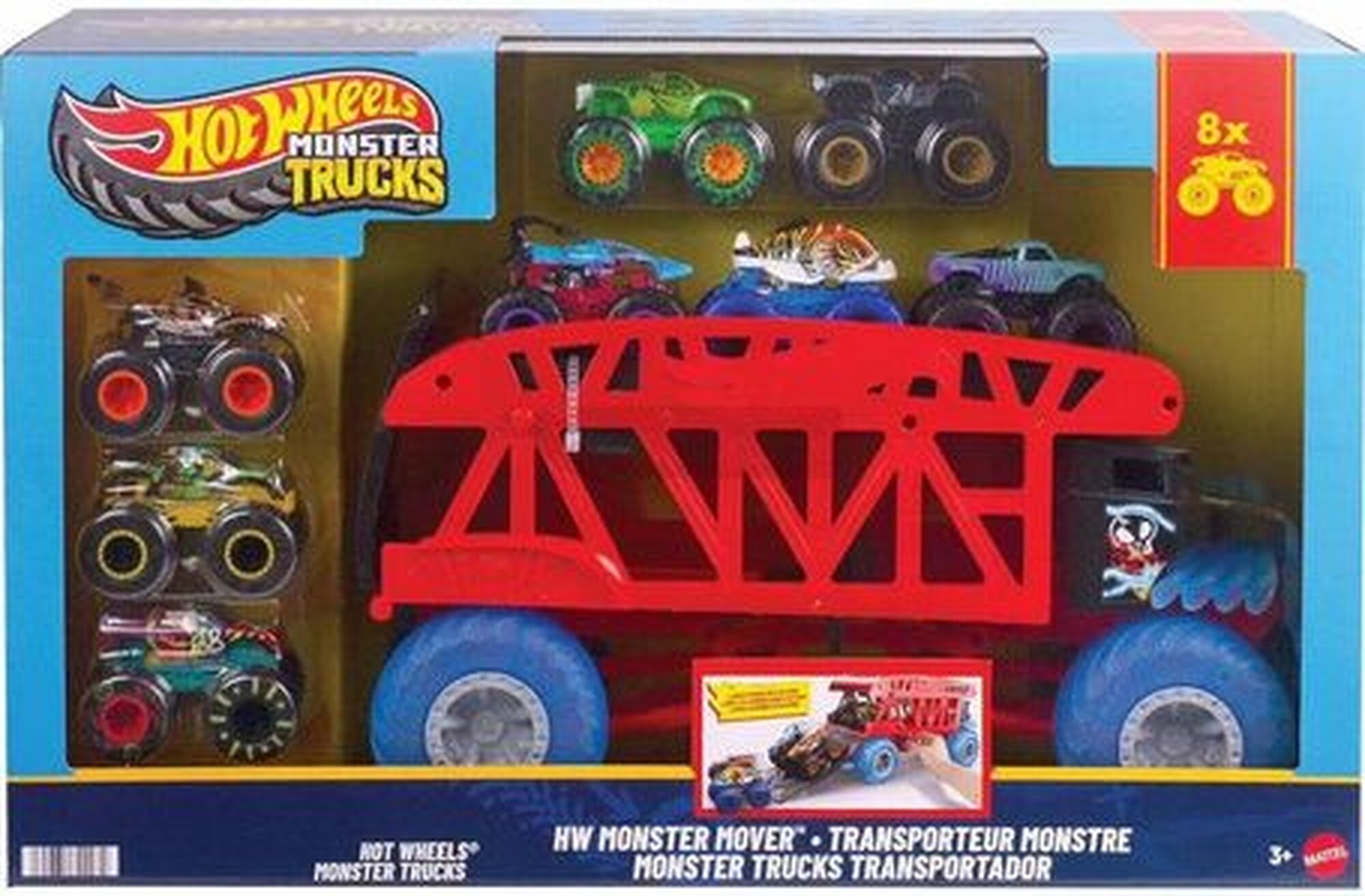 Игрушечный транспорт Hot Wheels PREMIUM - Набор из 8 машин- трансформеров Monster Truck - JGT76