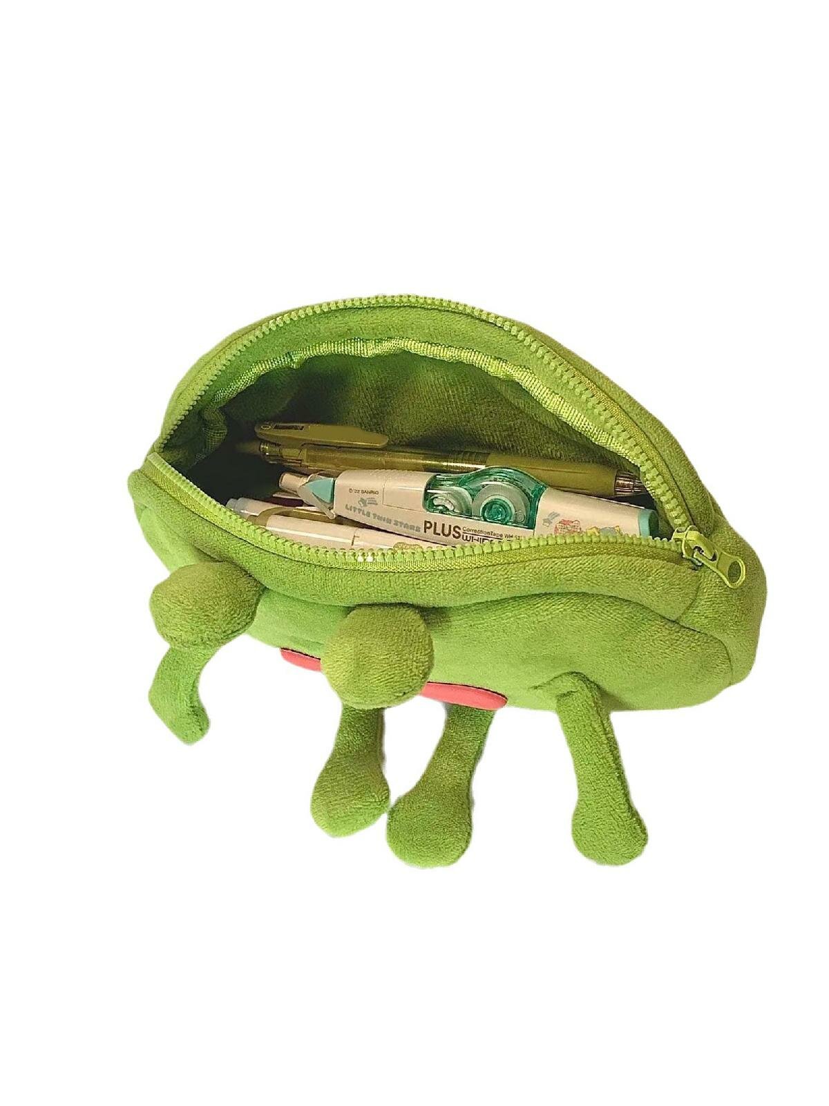 Плюшевая коробка для ручек, пенал для детей, Настольные органайзеры для студентов, сумки для карандашей