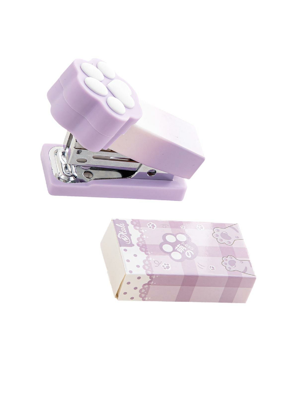 Мини-степлер Cute Cats Paws в форме кошачьих лапок для канцелярских принадлежностей в офисе и школе