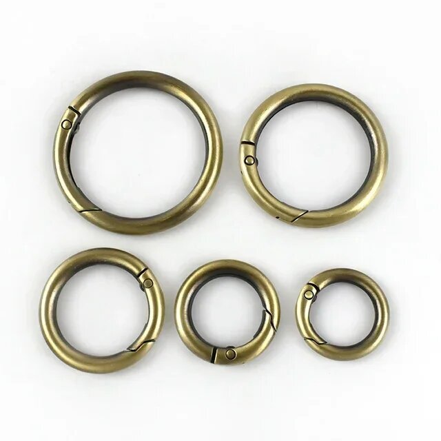 Кольца-скобы металлические, 10 мм, Brass