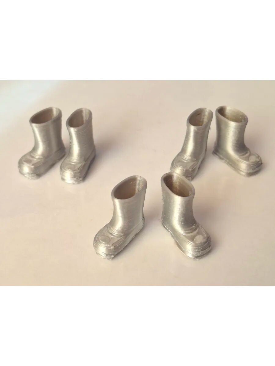 Набор миниатюр "Сапожки" - 3 пары 17 мм для ватной игрушки