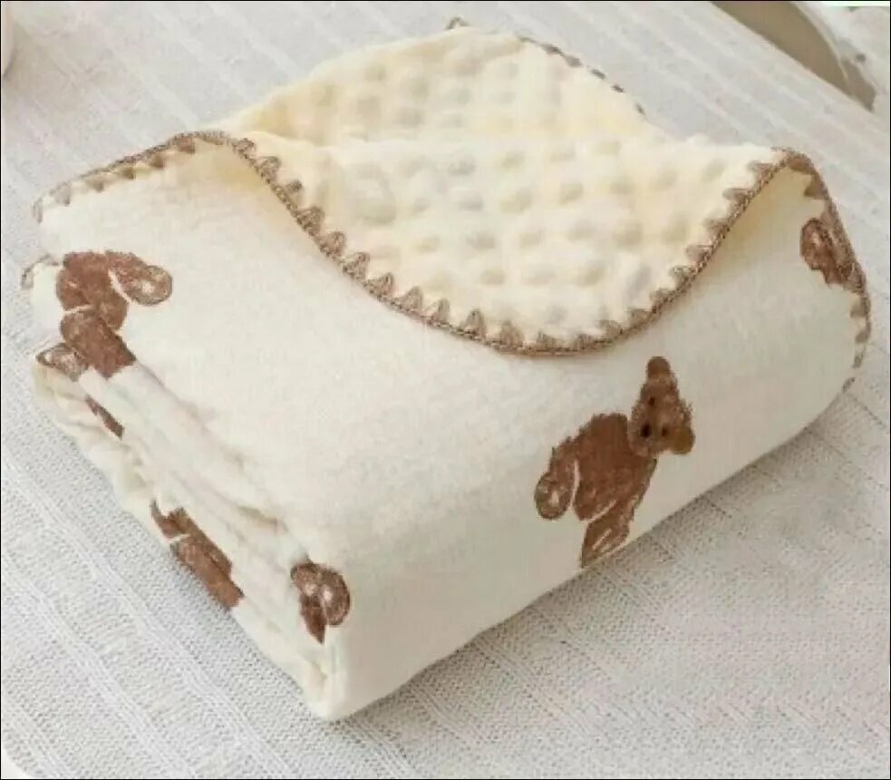 Плед , Хлопок, 100 см х 100 см