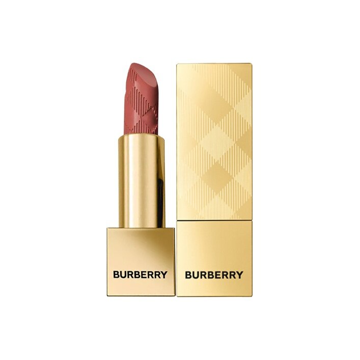 Губная помада женская Burberry Kiss Velvet Mist матовая сатиновая, оттенок #12 Almond Nude Pink, 3.3г