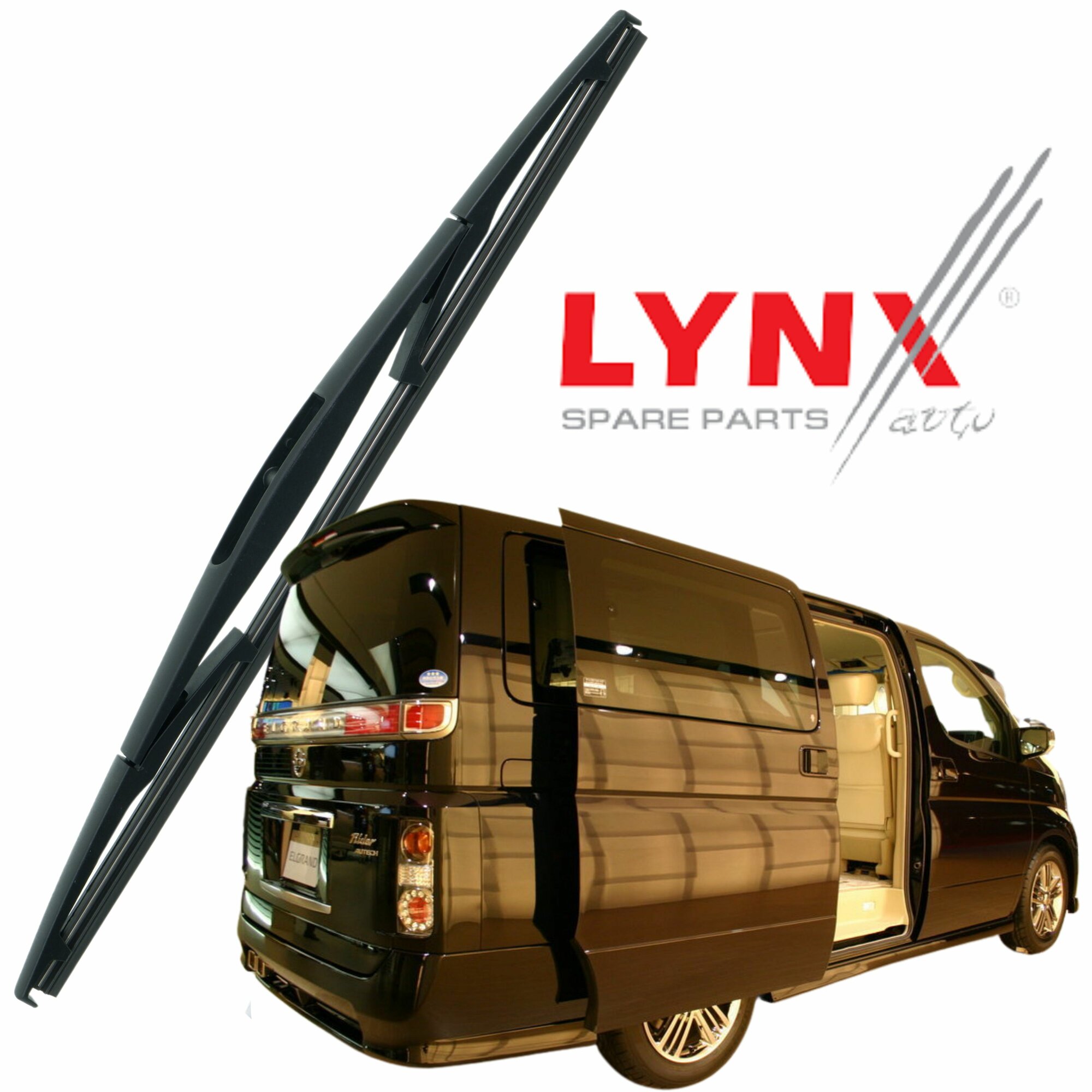 Дворник задний Nissan Elgrand (2) E51 / Ниссан Элгранд 2004 2005 2006 2007 2008 2009 2010 Щетка стеклоочистителя задняя, 350мм