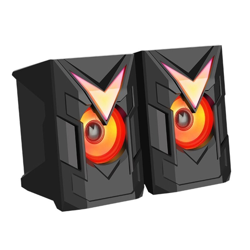 Красочный RGB Свет USB Настольный Динамик Мобильные Телефоны Компьютерные Мультимедиа Сабвуфер Маленький Динамик Широкая Совместимость