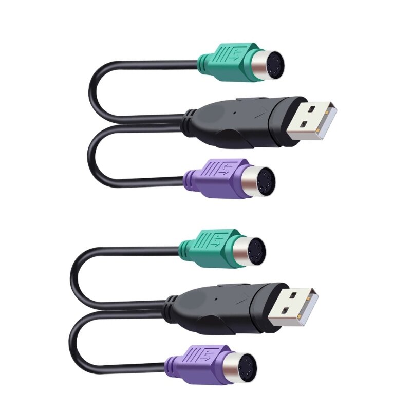 Кабель-адаптер USB To Double For 2 Для подключения клавиатур и мыши "Подключи и играй" Со стабильной передачей сигнала