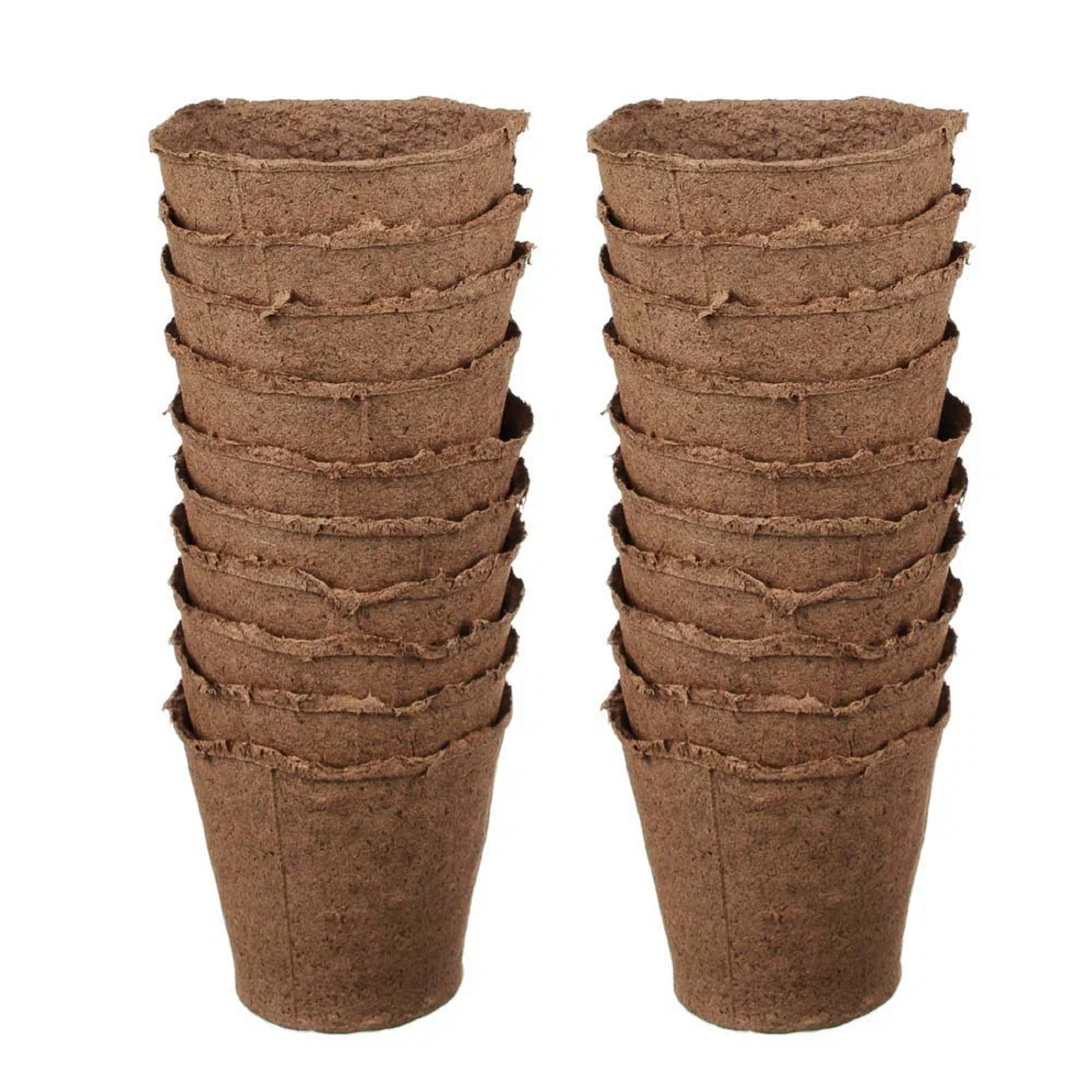 Горшочки торфяные для рассады 20 штук, d 90 х h 90 мм, набор стаканчиков для рассады всех видов овощей, цветов