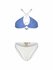 Купальник PARAMIDONNA Benny, размер OneSize, white