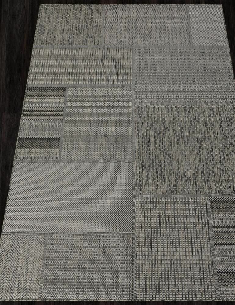 Ковер Kair MS s139 цвет Черный; Серый 0,8 м на 1,5 м