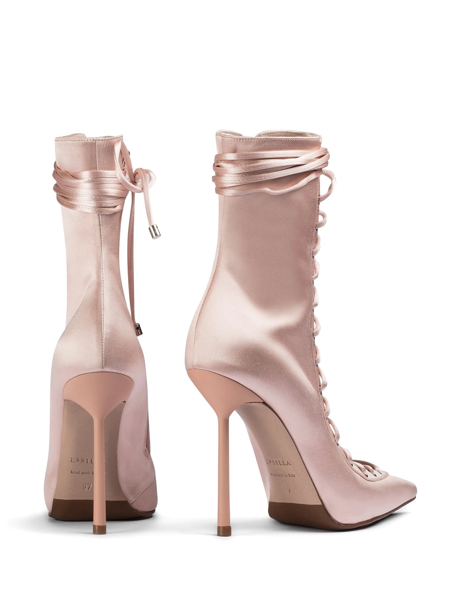Ботинки Le Silla Colette lace-up ankle boots, размер 36, розовый — фото 1