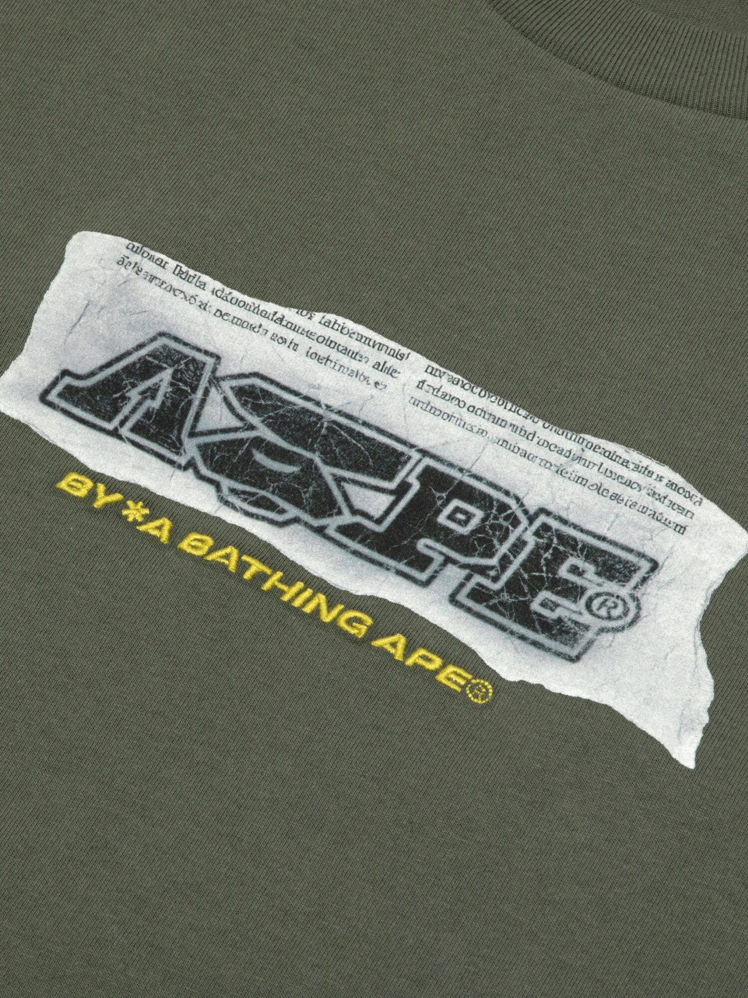 Футболка AAPE BY A BATHING APE, размер L, зеленый, — фото 1