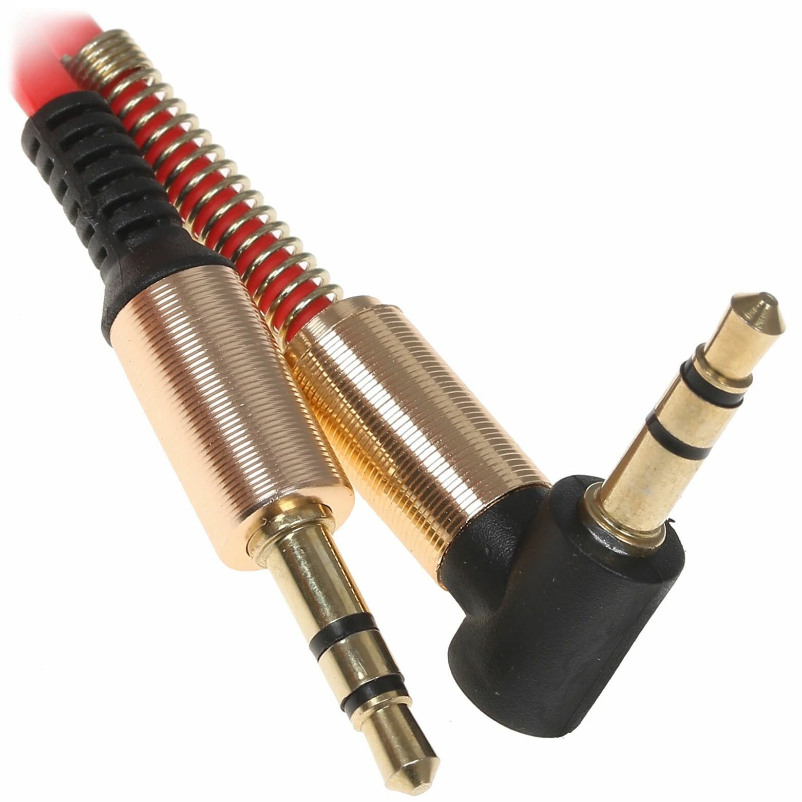 Кабель DEXP jack 3.5 мм - jack 3.5 мм угловой красный