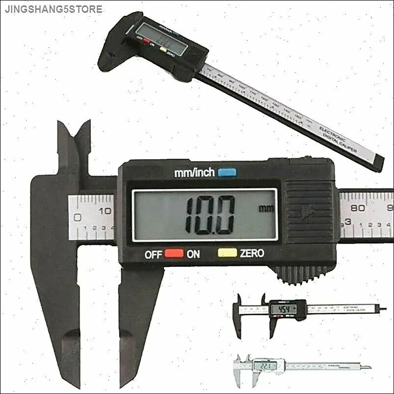 Штангенциркуль цифровой электронный с углеродным волокном микрометр 150 мм