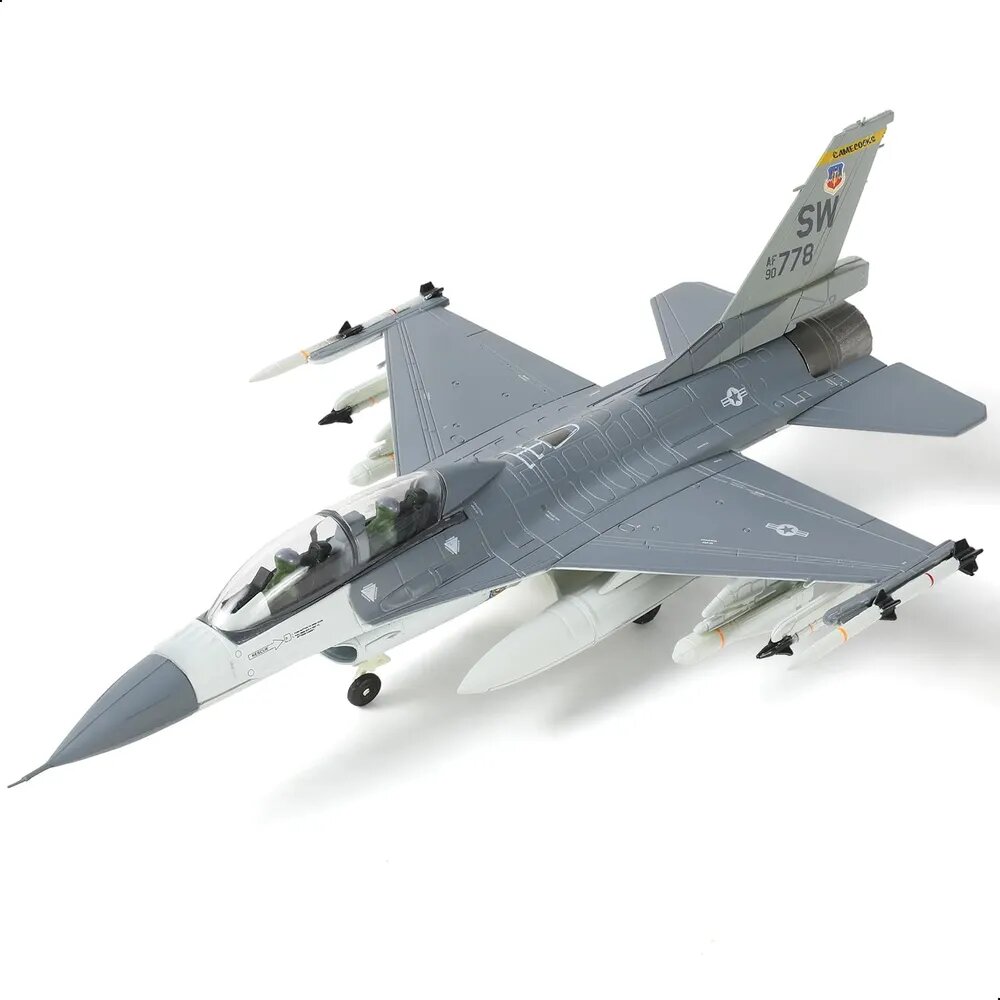 Модель истребителя F-16D Block 42 "MiG Killer" (90-0778), 1:72. Готовая, металлическая. Коллекционная, подарок.
