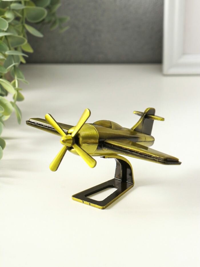 Фигурка металл Самолёт , 12.2 14 6.5 см