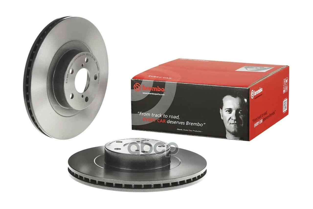 Диск тормозной передн, SUBARU: FORESTER 2.5/2.5 RX Nato AWD/2.5 XT/2.5 4WD 02-, IMPREZA 2.5 WRX 02-0 Brembo арт. 09907711