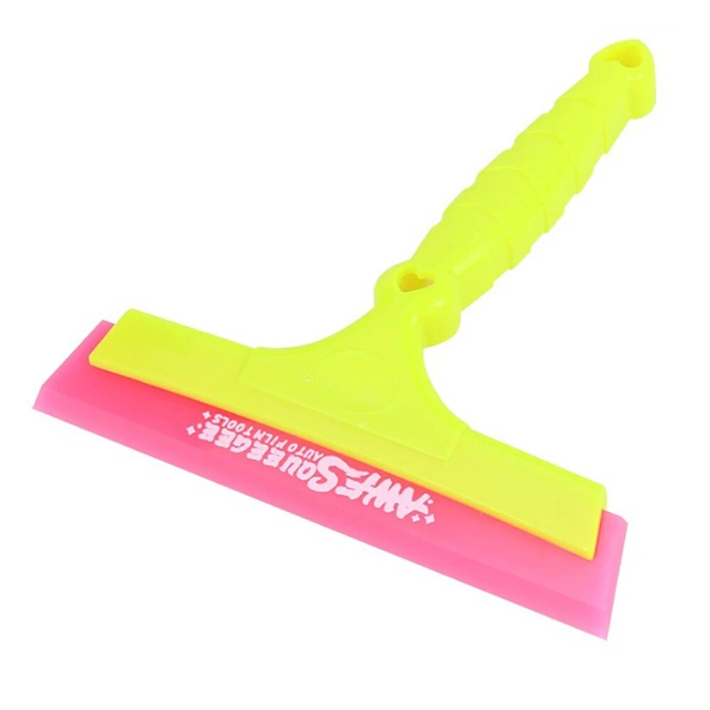 Скребок для окон Car Wash Accessories, резиновый, с мягкой накладкой, цвет жёлтый