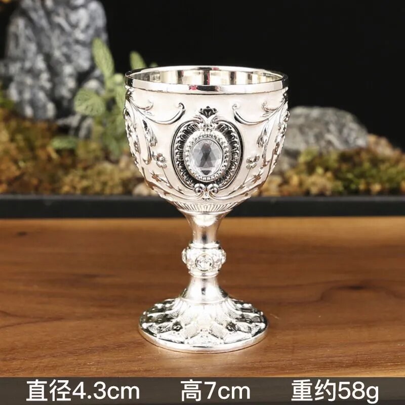 Украшение для яиц Винтажная серебряная подставка для яиц 4.3см x 7см