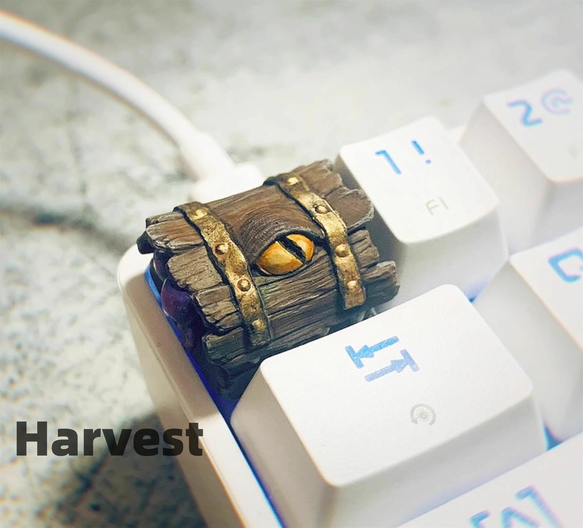 Гарри Поттер, Кейкапы для механической клавиатуры, темно-коричневый, Сундук с сокровищами3