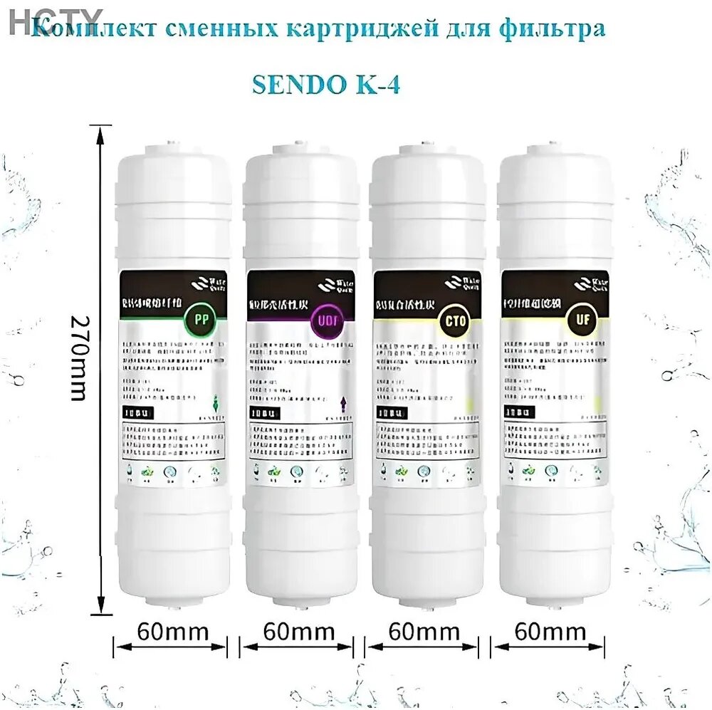 Набор картриджей Water Quality для SENDO K4