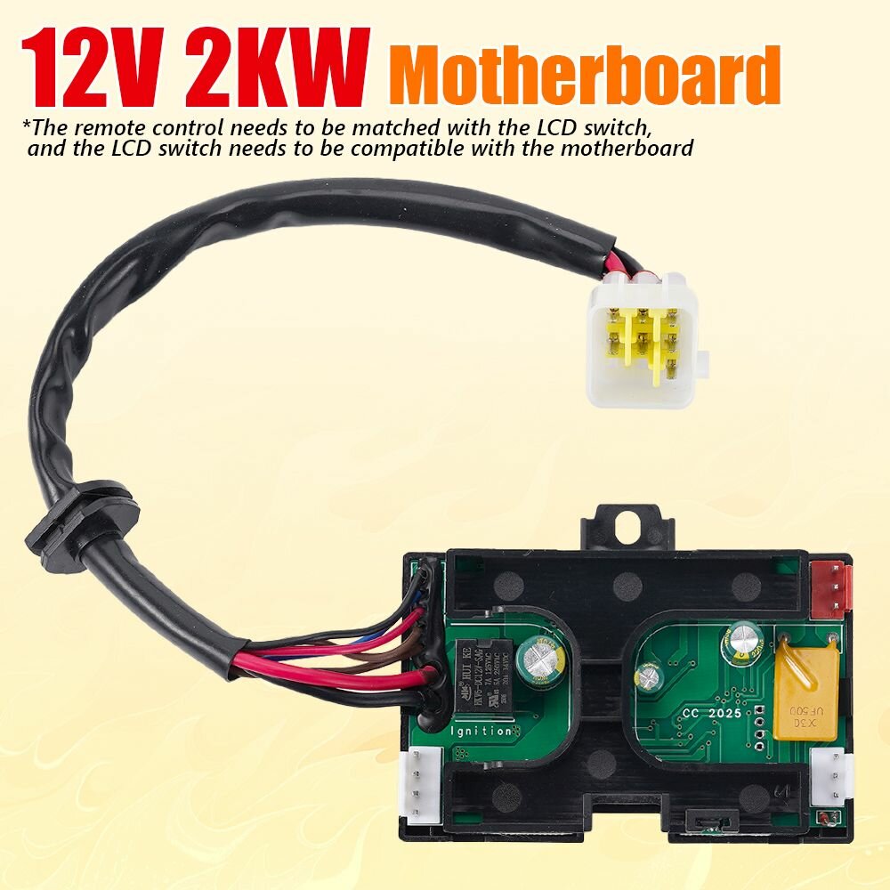 Блок управления автономного отопителя 12 В с LCD-пультом и удалённым управлением для дизельных обогревателей в авто