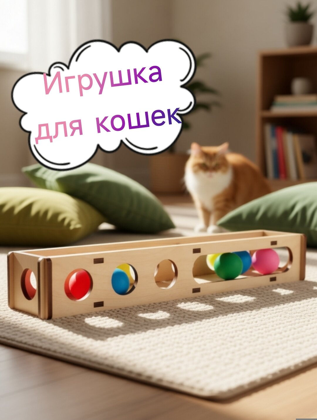 Игрушка для кошек с шариками