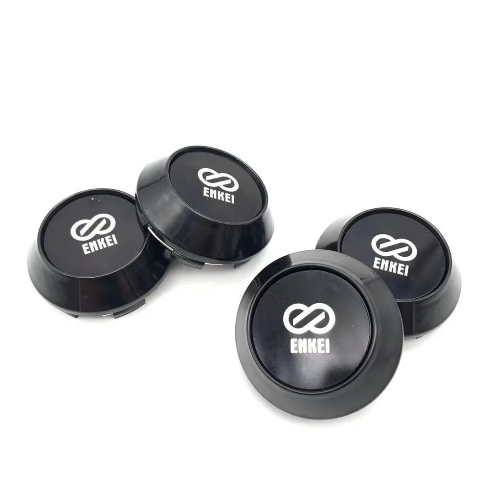 Колпаки ступицы колеса ENKEI, комплект 4 шт, черные, 60 мм, для защиты от пыли и грязи