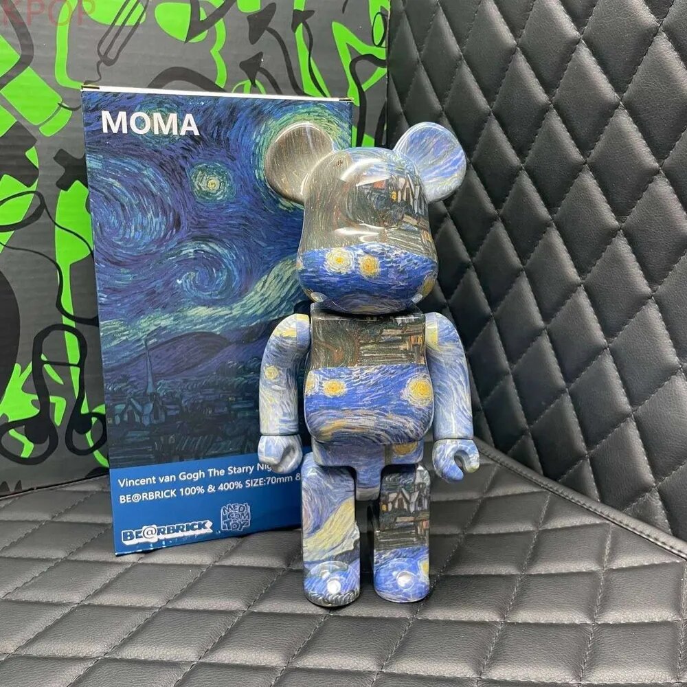 Игрушка Bearbrick Ван Гог Звездная Ночь 28см коллекционная