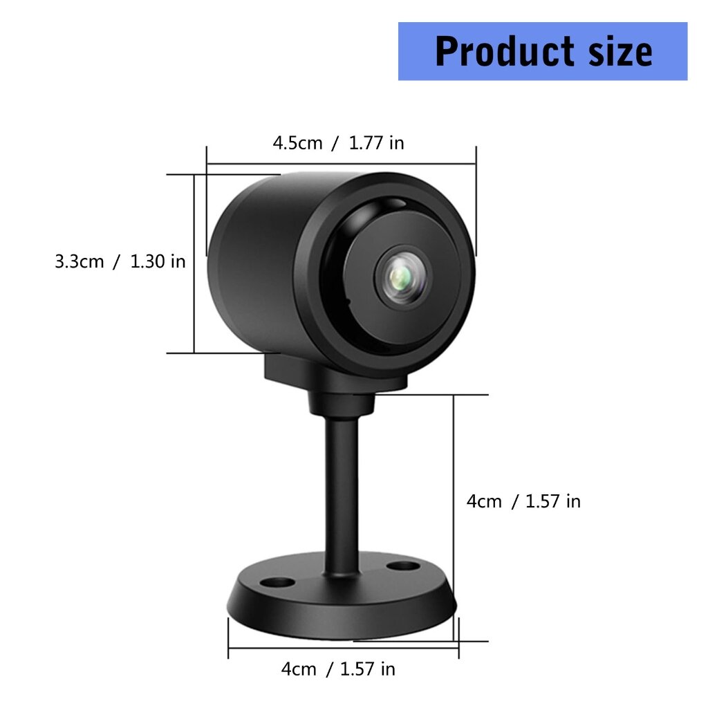 Black C1 Mini Camera Feature Night Function и простая установка — фото 1