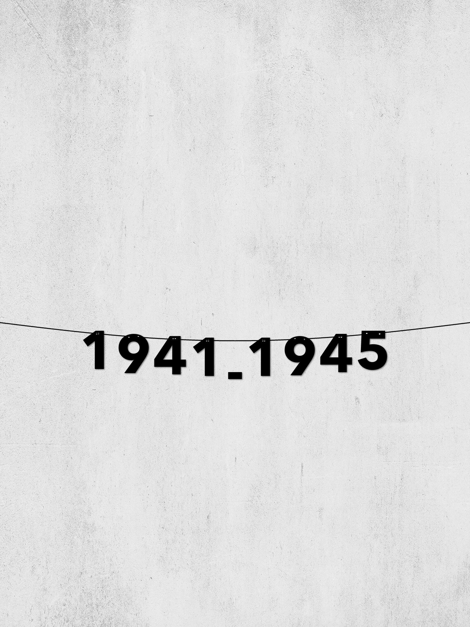 Гирлянда из букв 1941-1945 для декора Долговечный и стильный акцент на памятные мероприятия