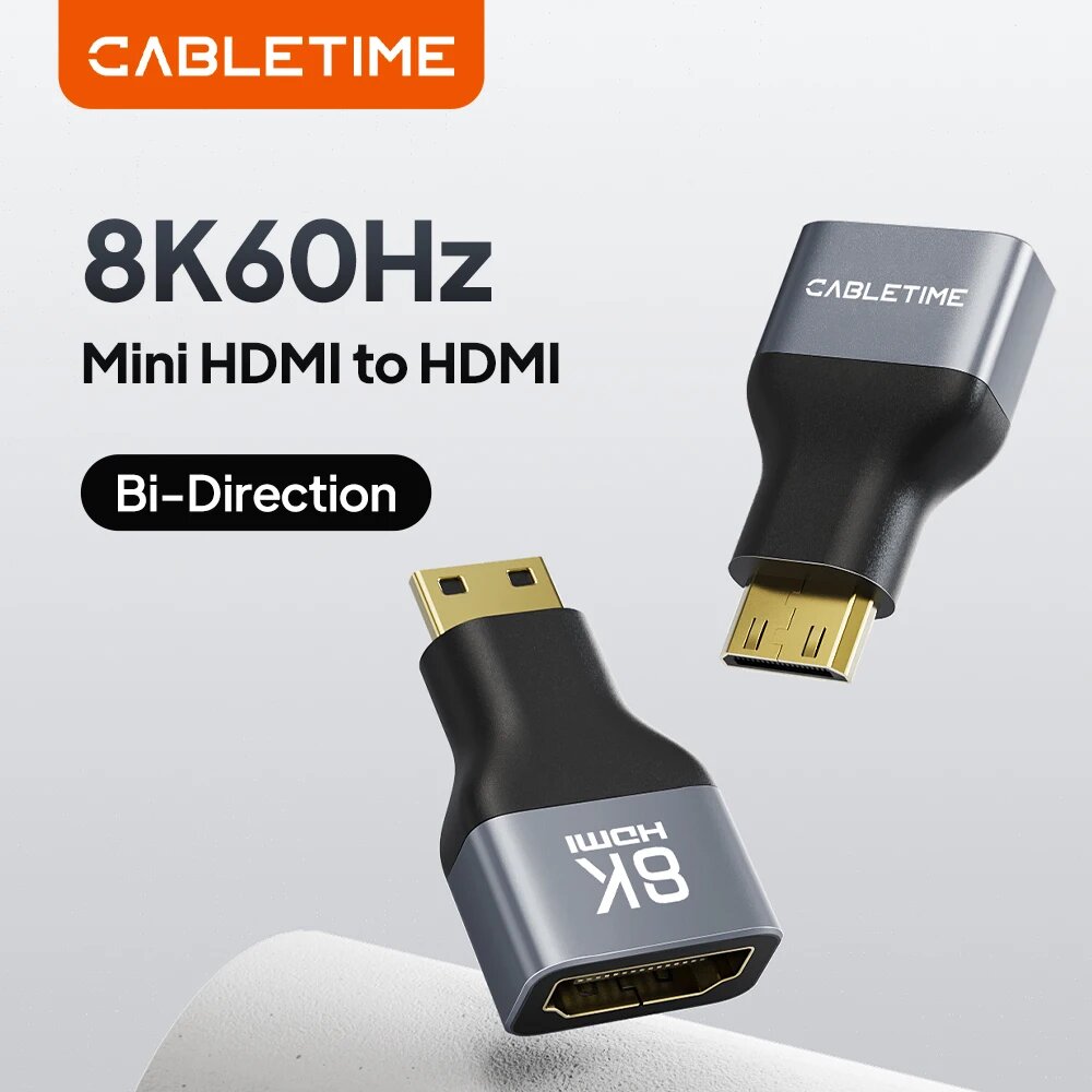 Mini HDMI - HDMI адаптер 8K 4K 60Hz — фото 1
