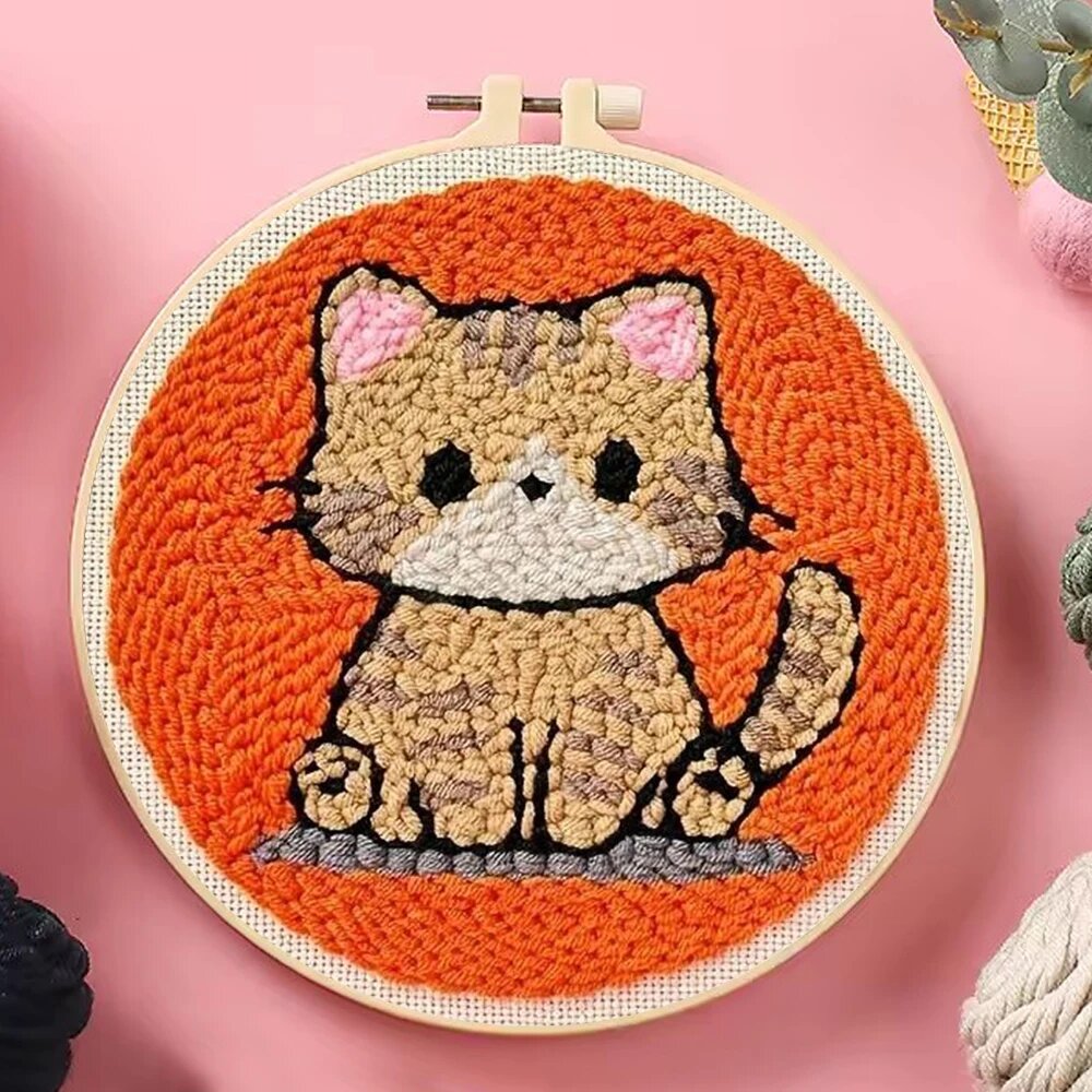 Набор для Punch Needle вышивки "Котенок" CCX-529-2020
