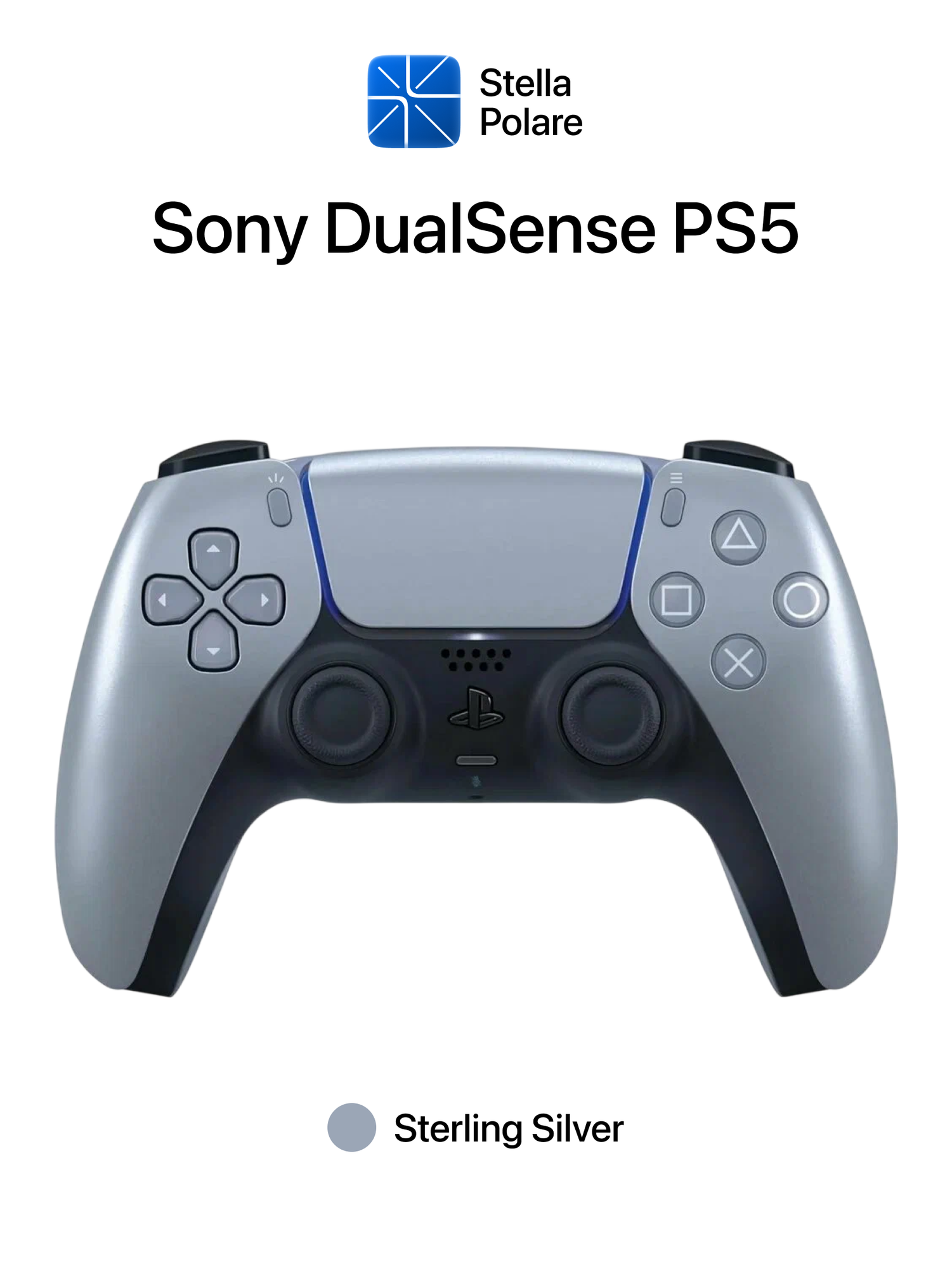 Геймпад Sony DualSense для PS5, серебристый металлик (CFI-ZCT1W)