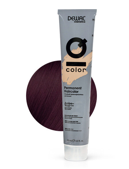 Краска для волос перманентная 5.22 Dewal Cosmetics IQ COLOR, 90 мл