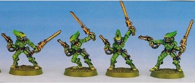 Striking Scorpions. Old Sculpt. Scan. С подставками. Warhammer 40.000