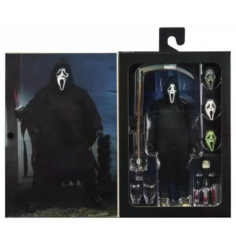 NECA Scream Scream Ghostface Killer Deluxe Edition 7-дюймовая модель подвижной фигурки