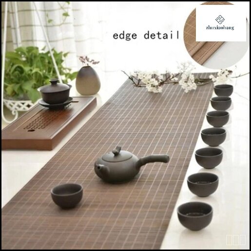 Скатерть RAYUAN, бамбук, 50 см x 150 см, кофейная, кофейный цвет