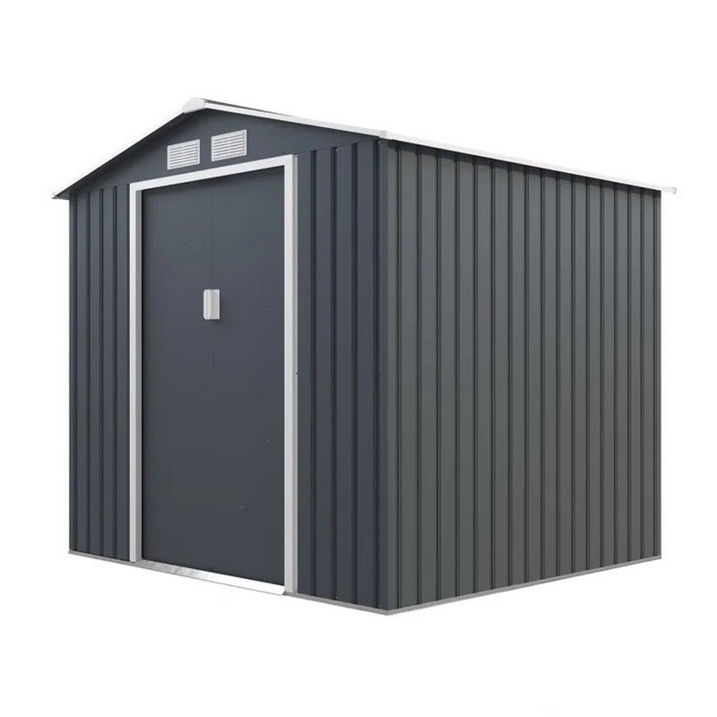 Сарай Wotex Storage-03-3 тёмно-серый с белым 213х195х195 см 2131953