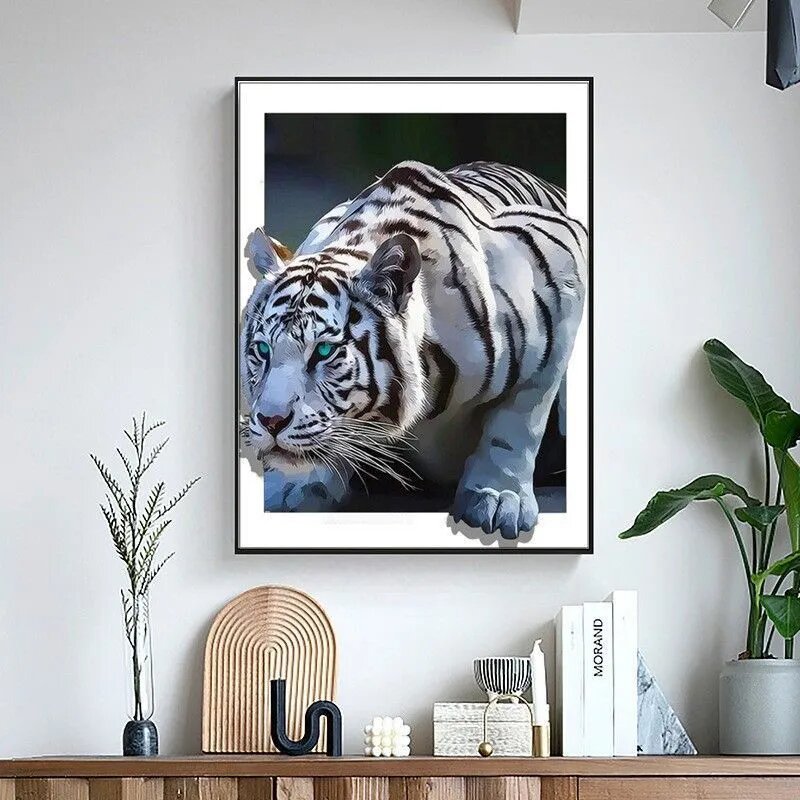Алмазная мозаика алмазная картина 50x70 см Серия Животные для дома для декорирования для творчества для подарка