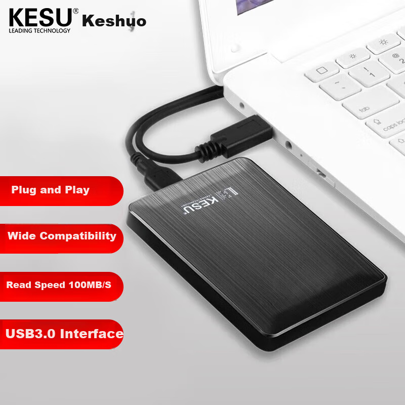 KESU портативный зашифрованный USB3.0 внешний жесткий диск 2.5 дюйма для резервного копирования файлов и фото 160 ГБ