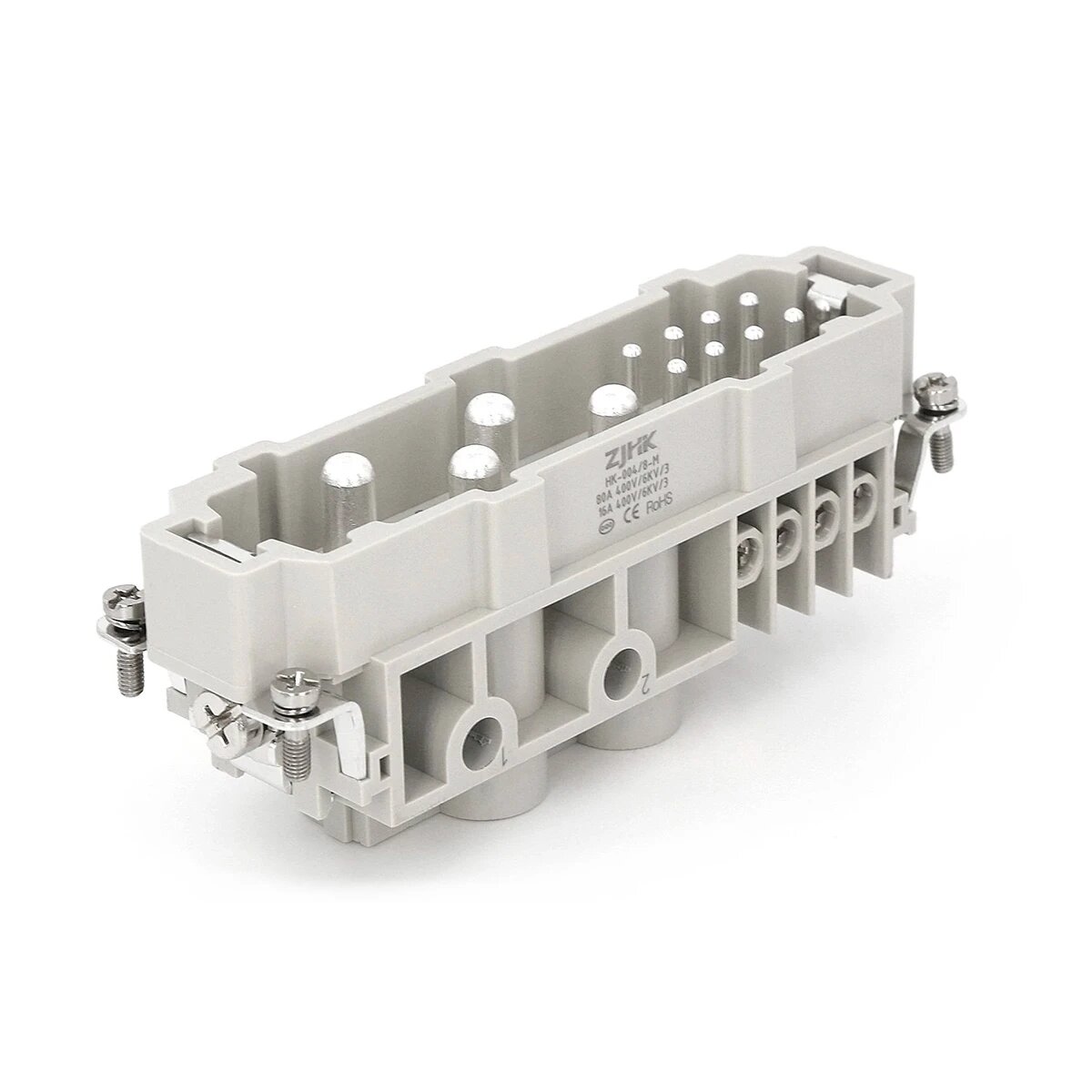 Контактная вставка прямоугольного промышленного разъема ZJHK HK-004/8-M (09380122601)